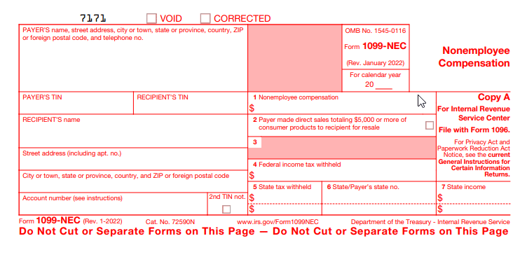 File Form 1099 NEC Electronically For The 2022 Tax Year
